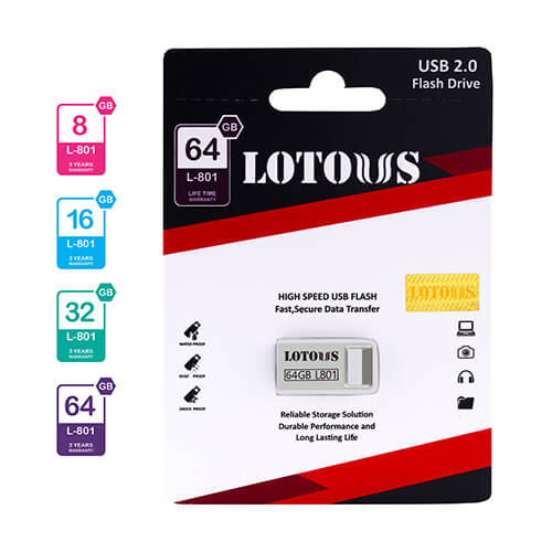 فلش مموری 64 گیگ USB 2.0 لوتوس L-801